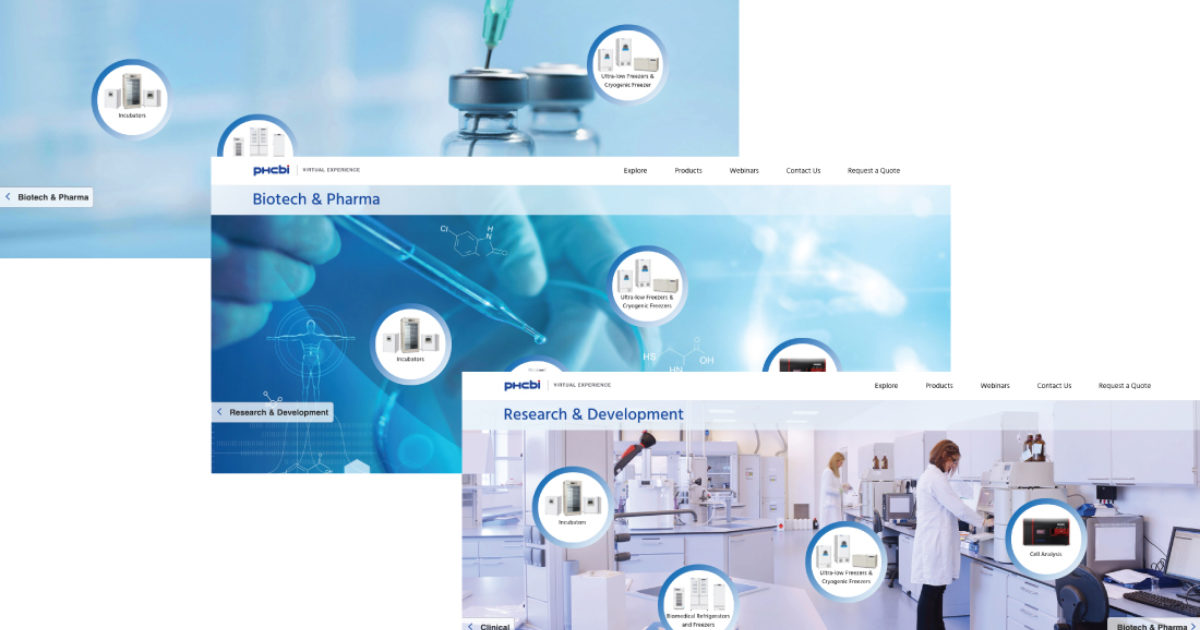 PHCbi Virtual Brand Experience | Platinum MarCom Award 2021