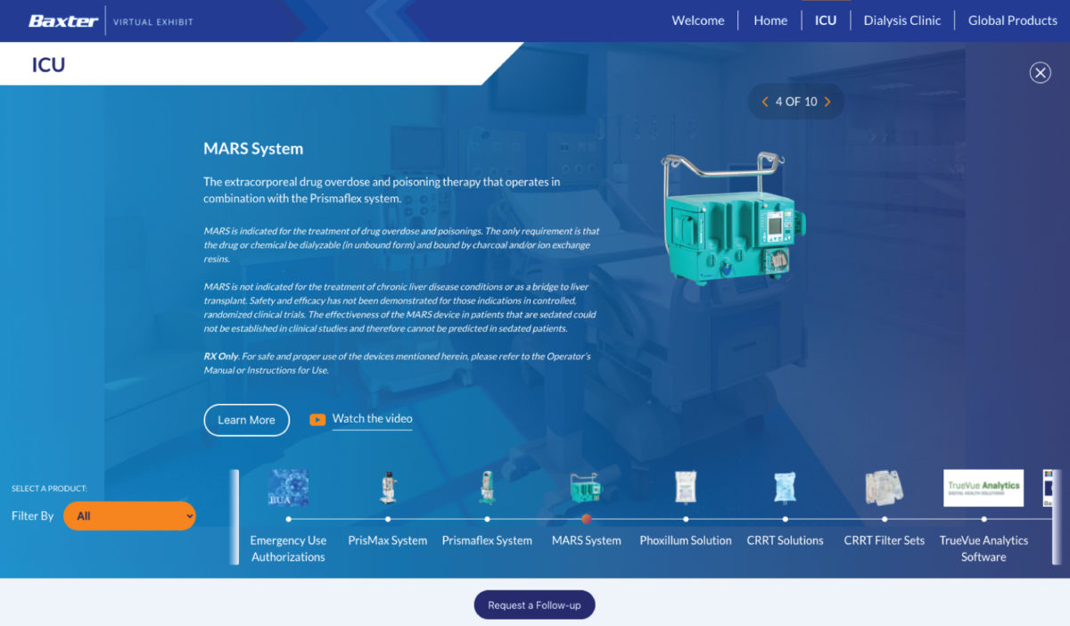 Baxter Healthcare Virtual Brand Experience